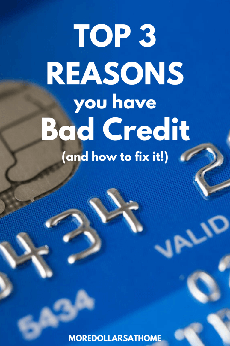 The Top 3 Reasons You Have Bad Credit & How to Fix Your Credit Rating